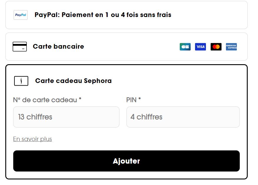 Comment utiliser ma carte cadeau